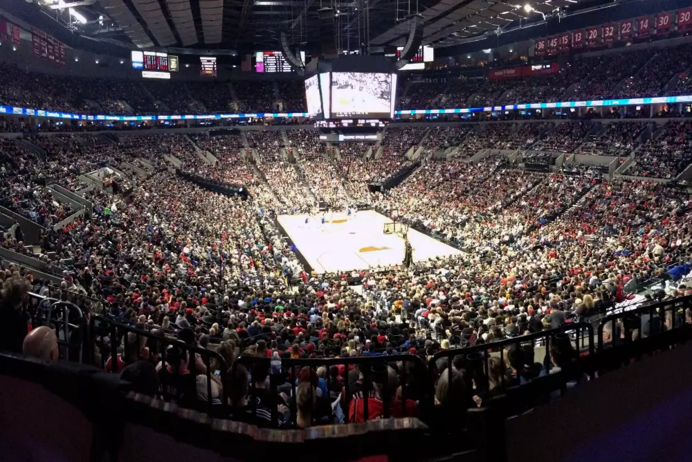 Portland Trail Blazers Arena Seating The Veterans Memorial Coliseum In